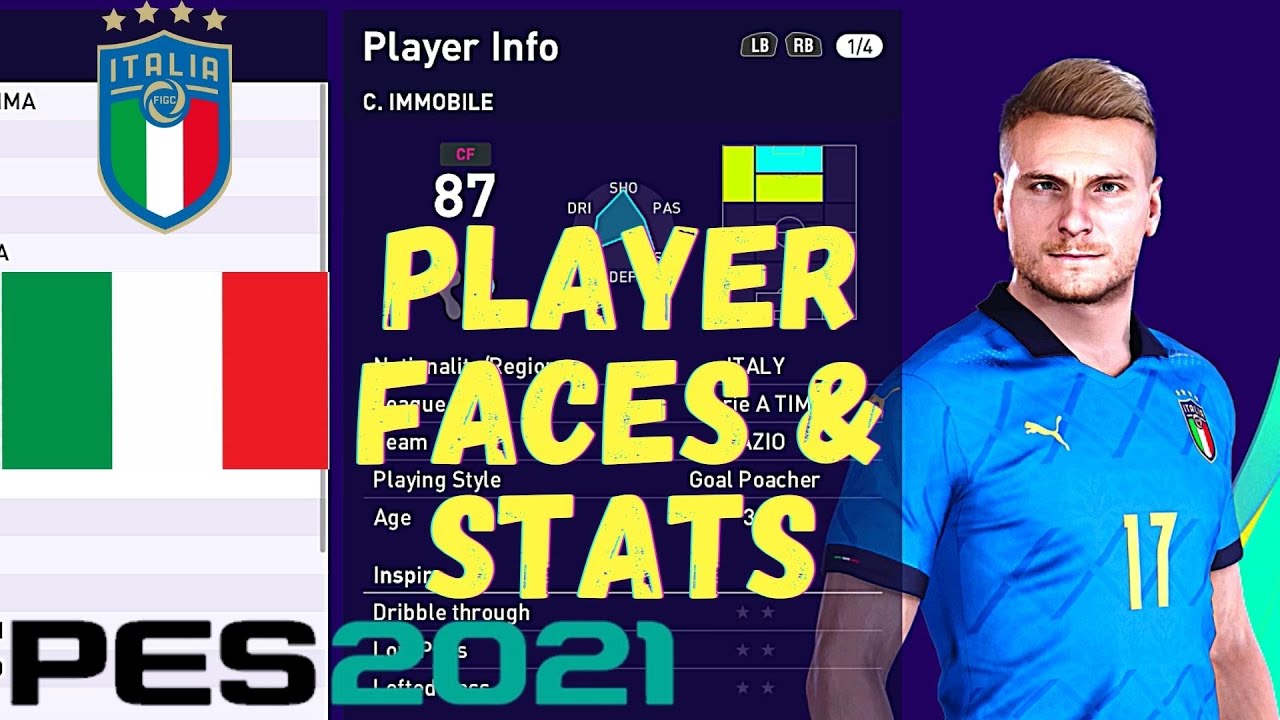 PES 2021 | Italy | Player Faces & Stats (Data Pack 3.0) - YouTube