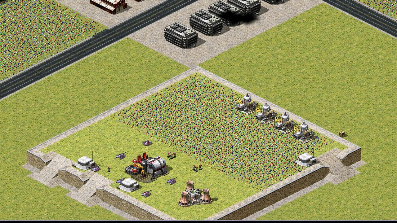 Red Alert 2 | Yuri's Revenge | 7 vs 1 | Extra hard AI | Country town ...