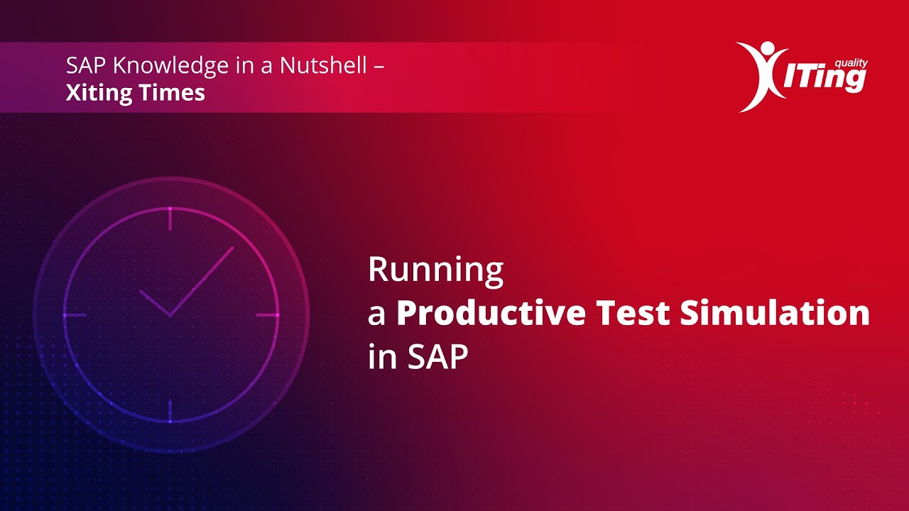 SAP Testing | How to run a Productive Test Simulation in SAP - YouTube