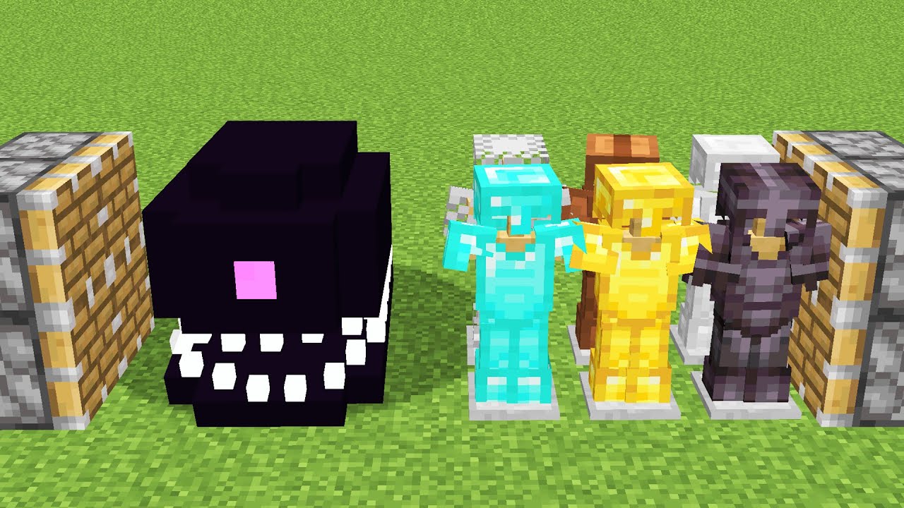 wither storm head + all armor = ??? - YouTube