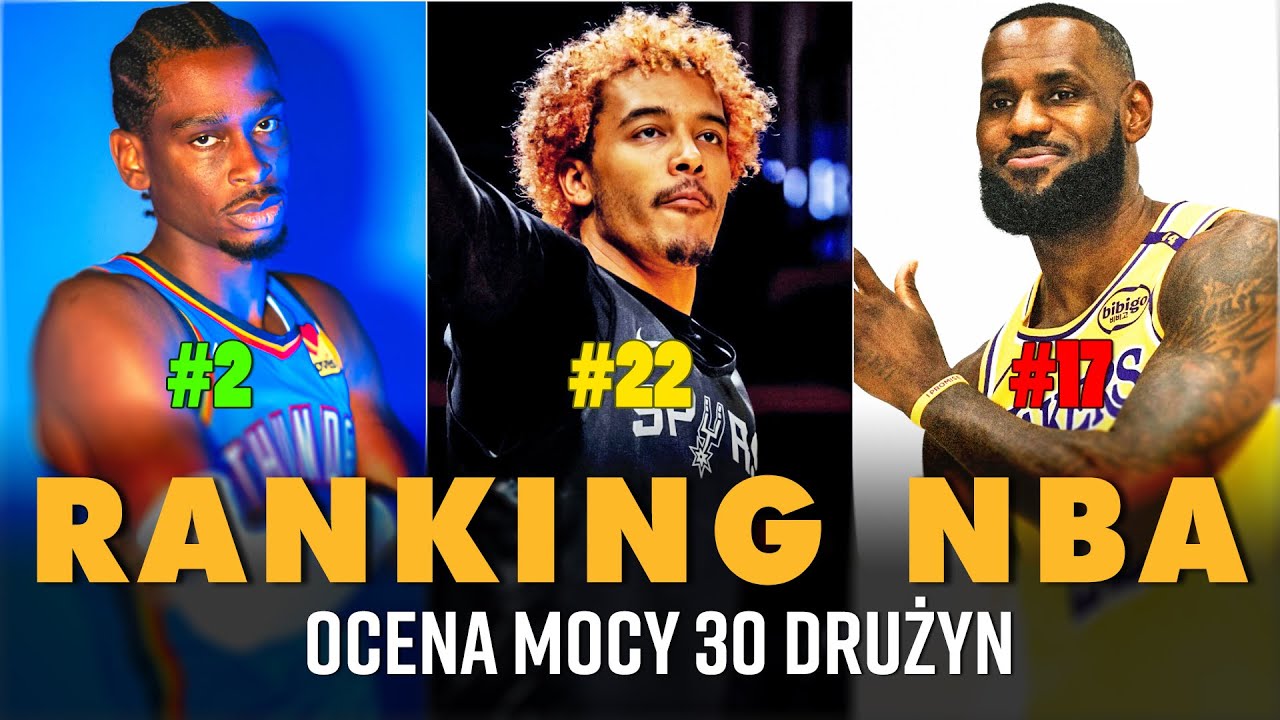 RANKING 30 drużyn NBA. Zmiany są OGROMNE - YouTube
