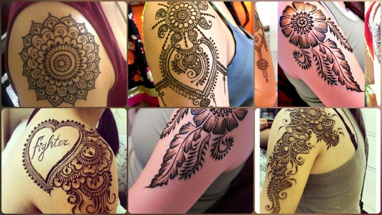 Letest Shoulder mehndi designs 2019 || shoulder mehndi design girls ...