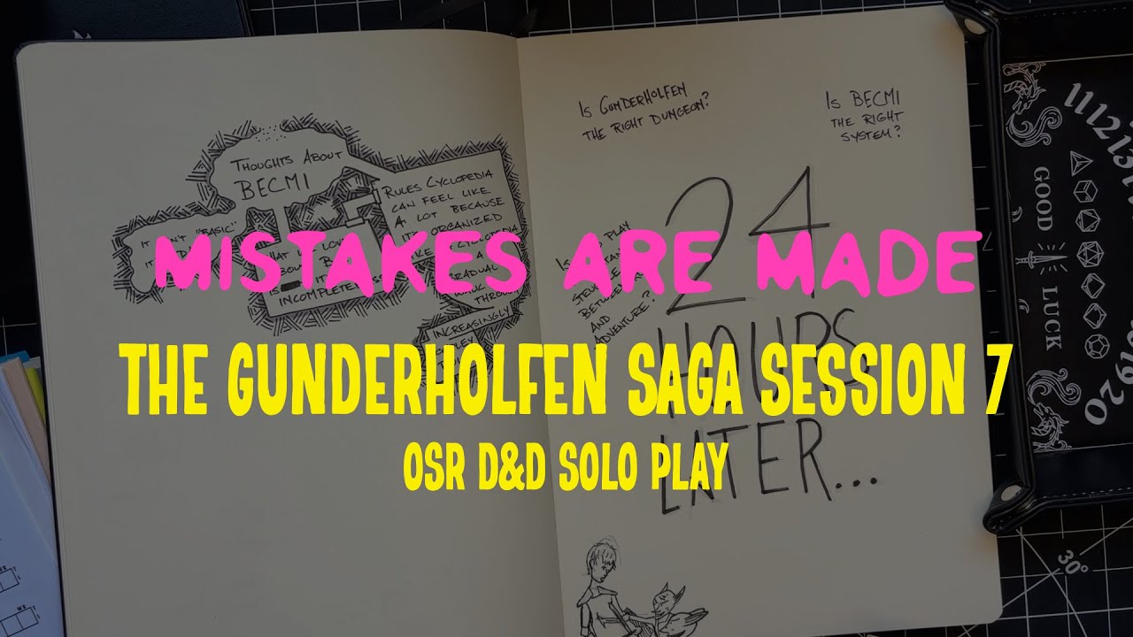 Mistakes are made: Gunderholfen solo - session 7 - OSR solo rpg play ...