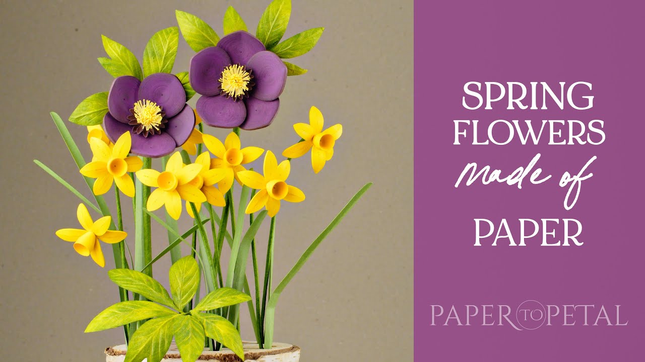 Spring Garden but It's Made of Paper - Daffodils and Hellebore Paper ...