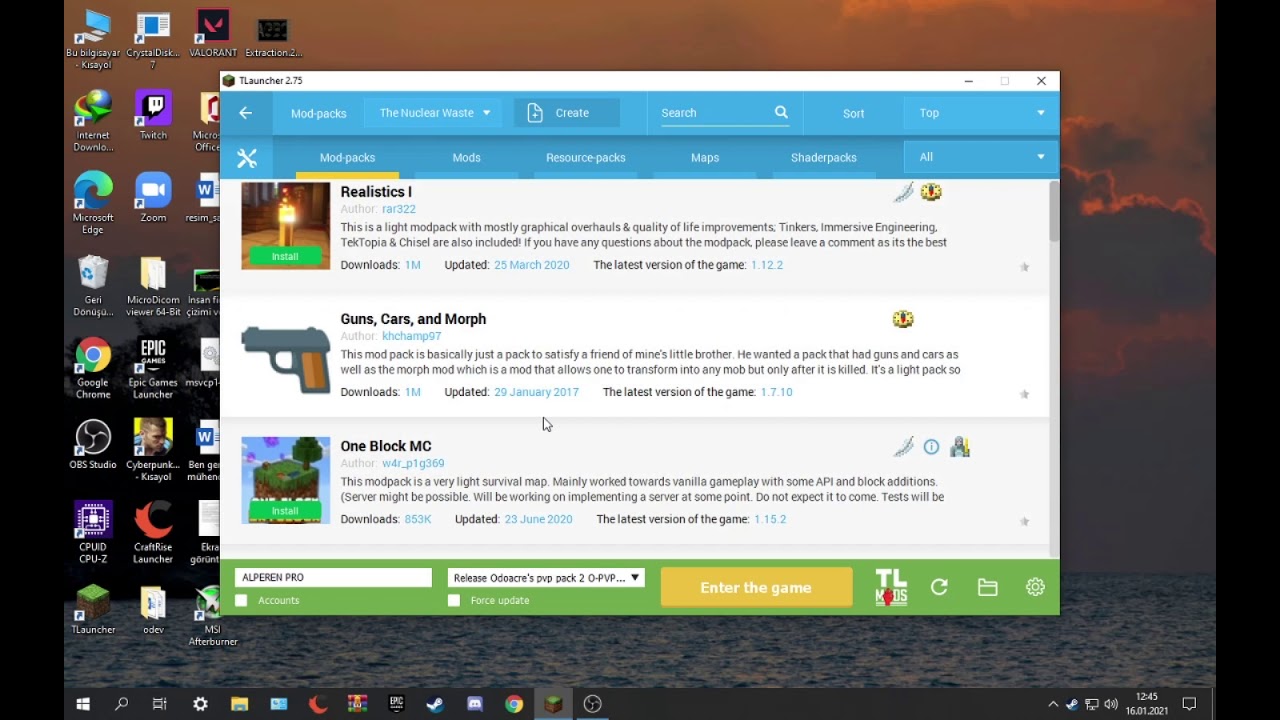Minecraft tlauncher mod yükleme nasıl olur. - YouTube