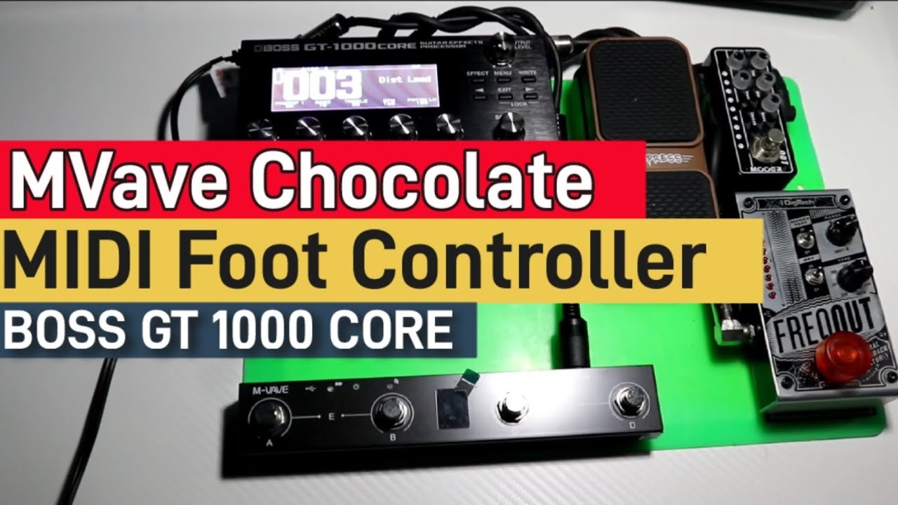Review MIDI Foot Controller MVave Chocolate Untuk Controller Boss GT ...