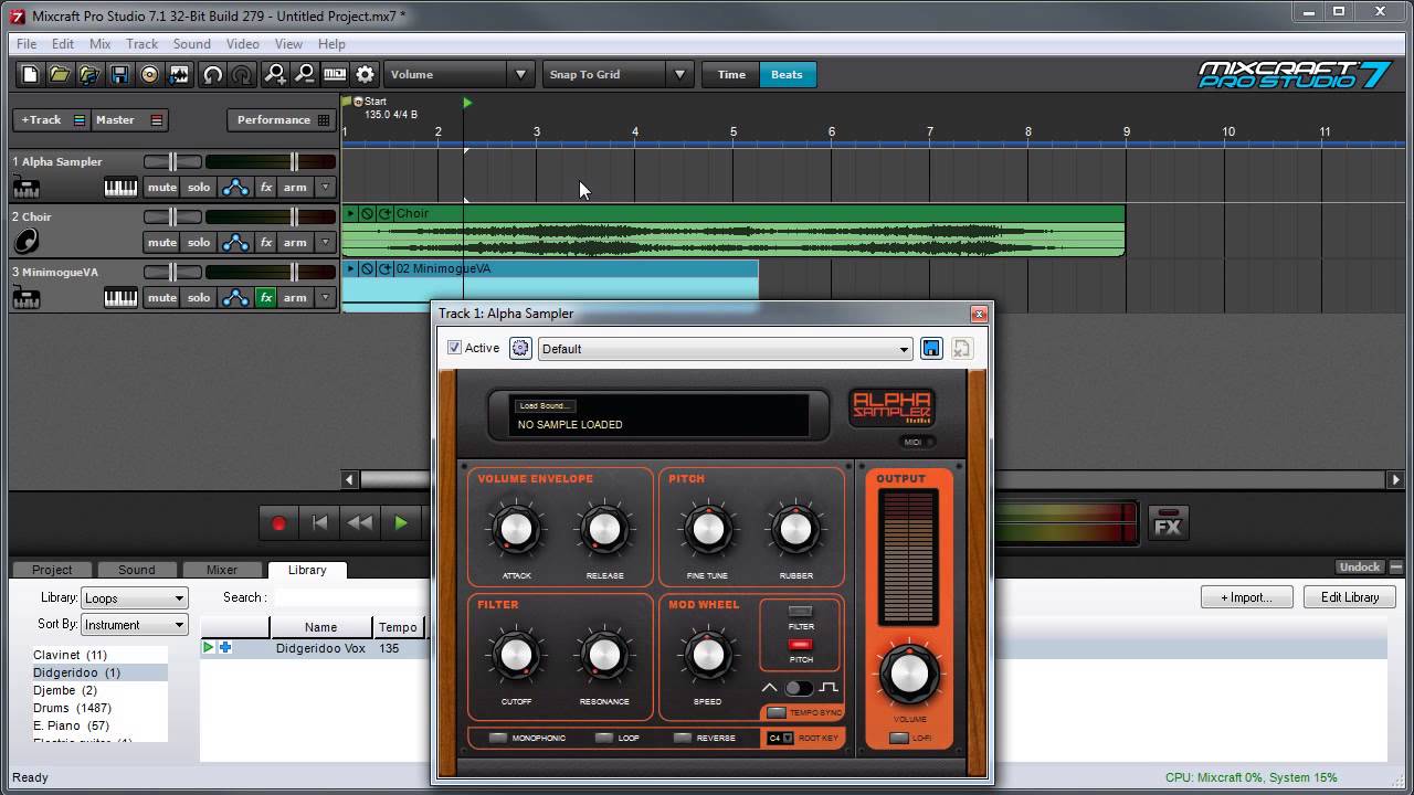 Mixcraft 7 Alpha & Omni Sampler: Importing Samples With Alpha Sampler ...