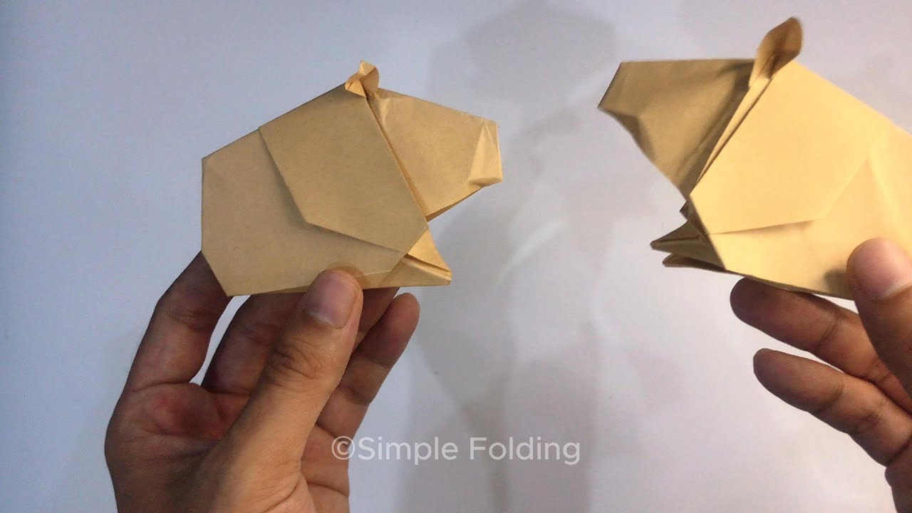 How to Fold an easy Origami Capybara - YouTube