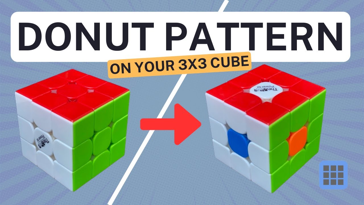 Donut pattern on your 3x3 Rubik's cube! - YouTube