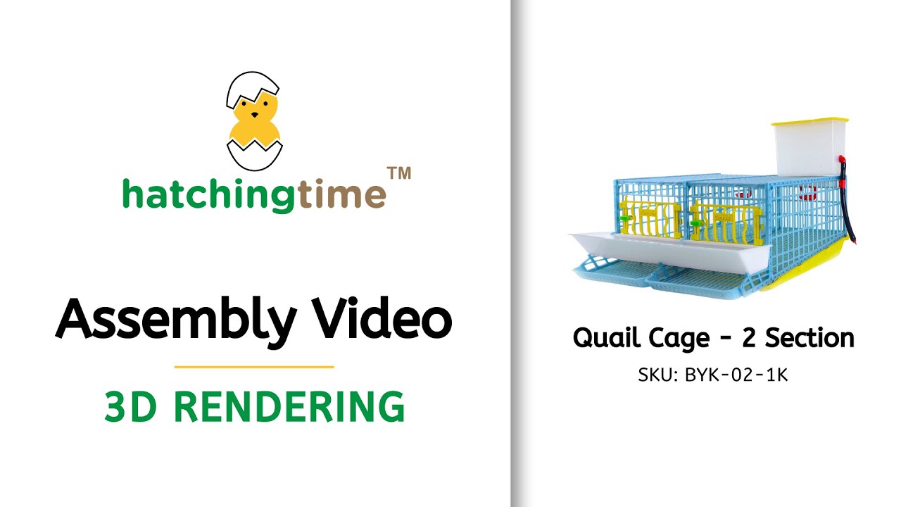 Assembly Guide (3D): Quail Cage - 2 Section | Hatching Time, Cimuka ...