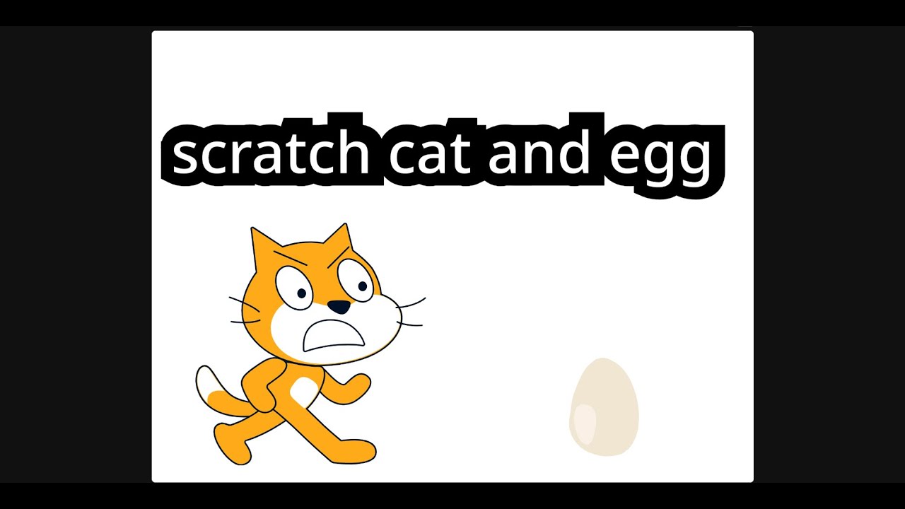 Scratch cat tries to break egg - YouTube