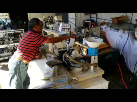 JUKI MB373 Automatic Button Sewer with Indexer - YouTube