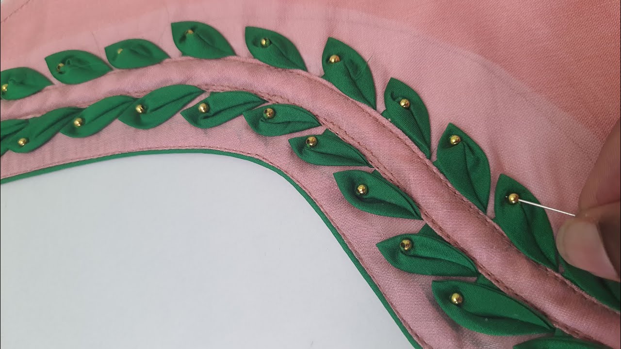 Blouse design || New model Blouse Designs || Back Neck one side Flower ...