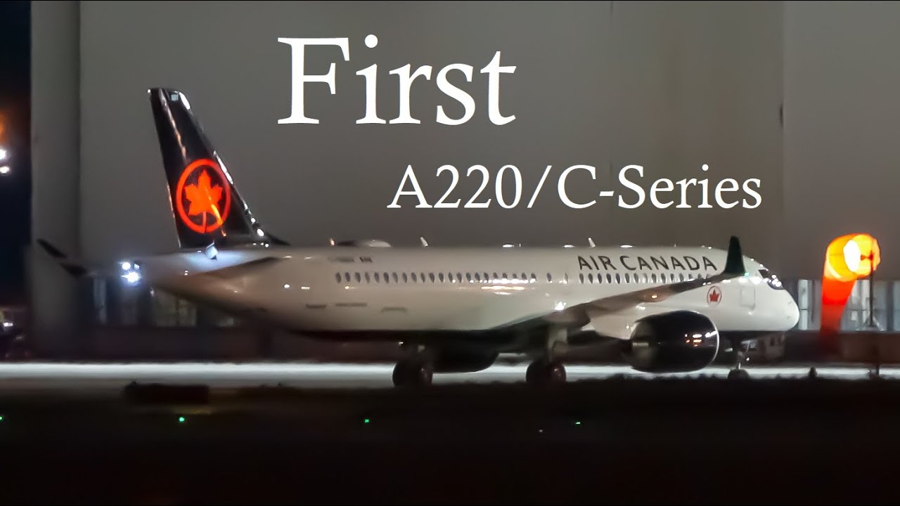 FIRST A220 Arrival Excitement (Live ATC) | Night Plane Spotting at ...
