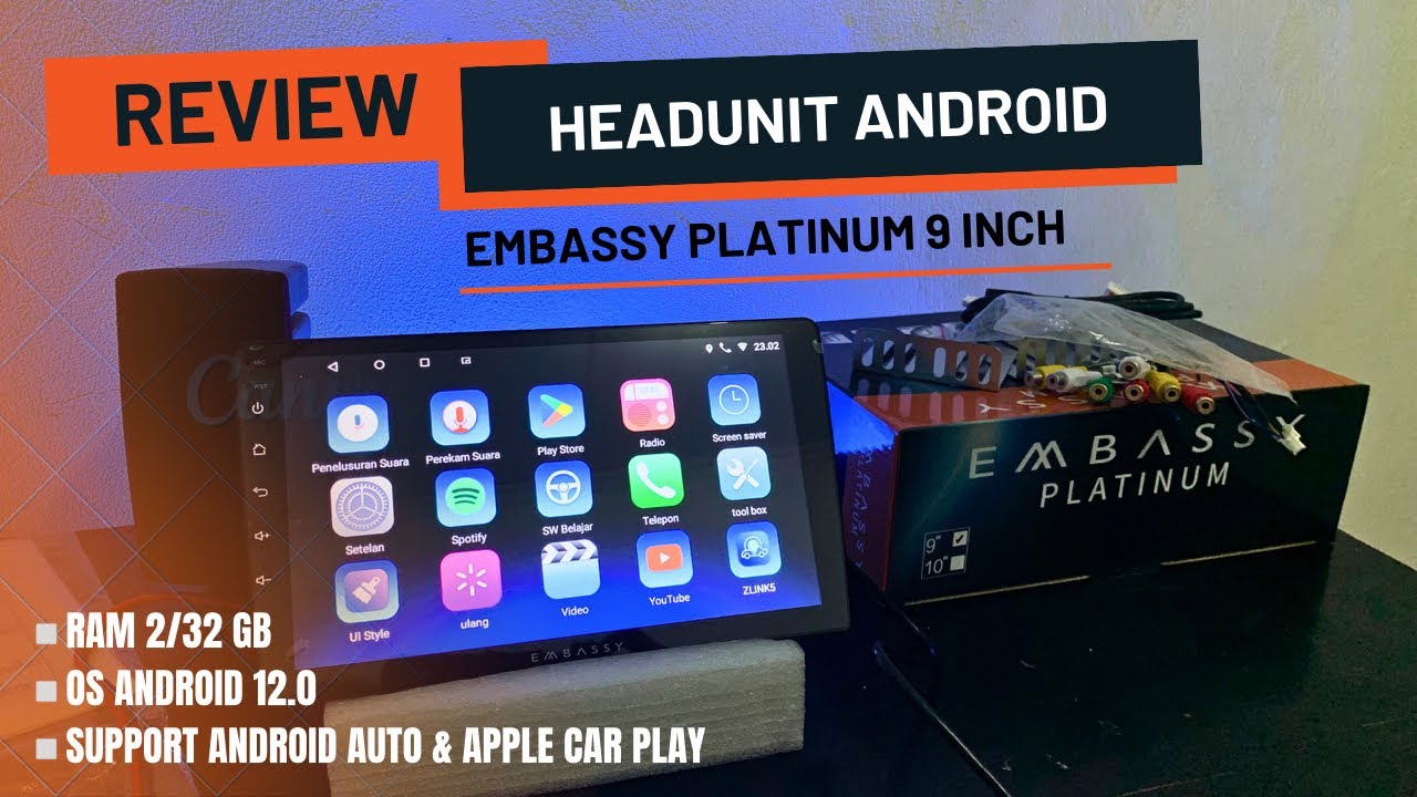 Review Headunit Android Embassy Platinum 9 inch | recomended ! - YouTube