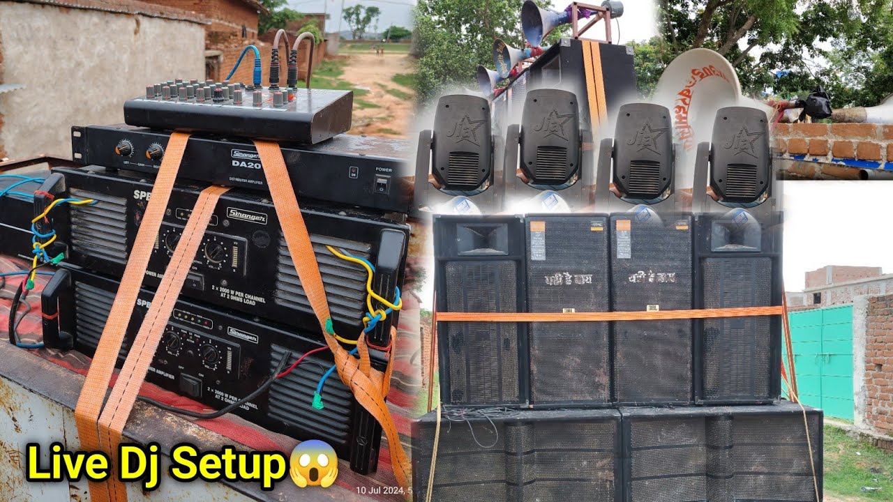 3 Dj Amplifier and full Dj Setup | Live sound system and Dj Amplifier ...