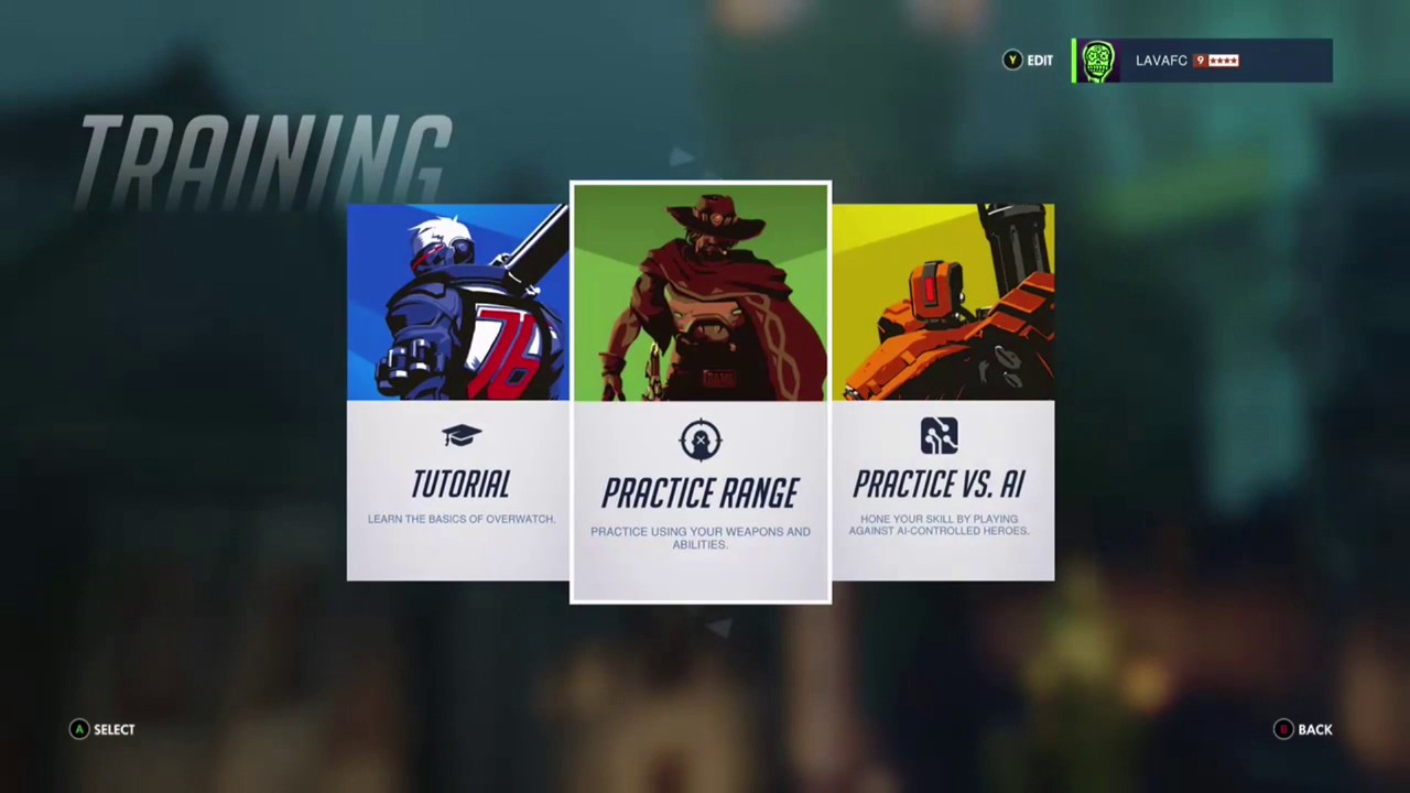 Overwatch-competitive practice range - YouTube