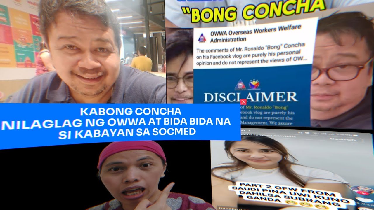 OWWA ADVOCATE BONG CONCHA NILAGLAG NG OWWA AT SI KABAYAN BUDA BIDA NA ...