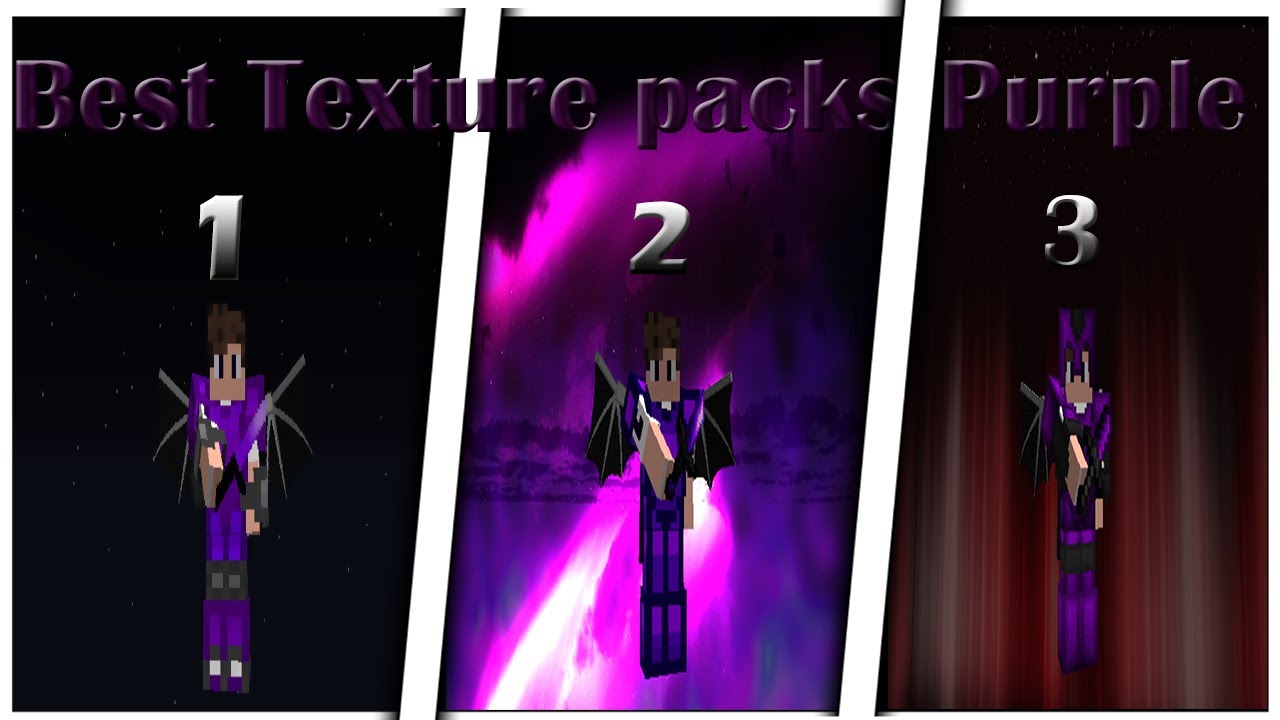 BEST TEXTURE PACK PURPLE 16x & 8x FULL FPS - YouTube