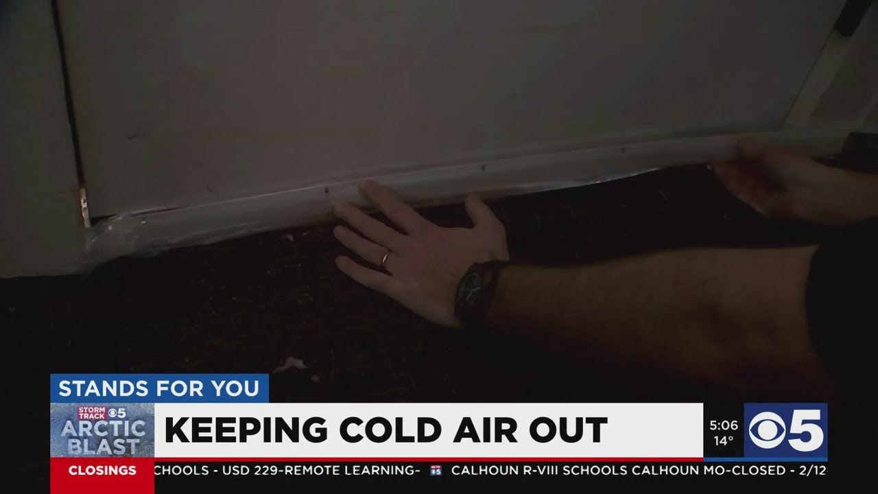 Tips for keeping cold air from getting in your home - YouTube