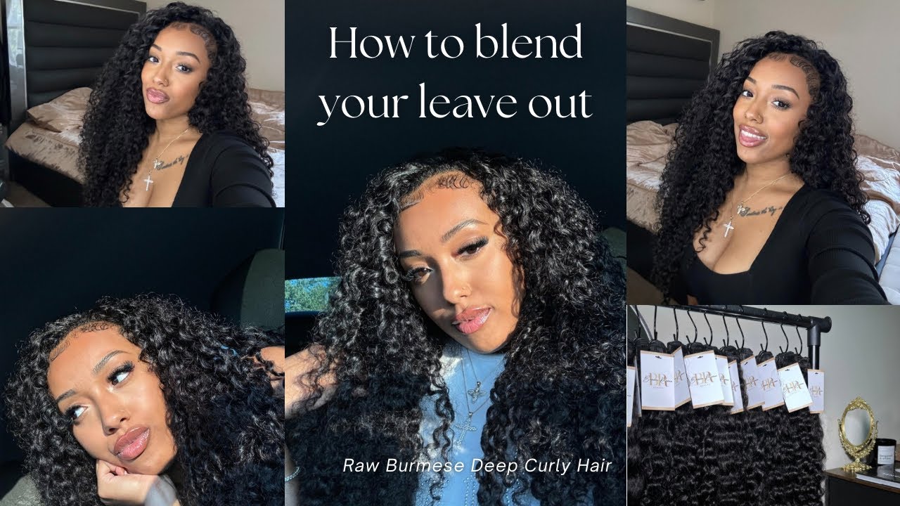 HOW TO: Blend Your Leave Out With Curly Hair😍 Flip over sew in! - YouTube
