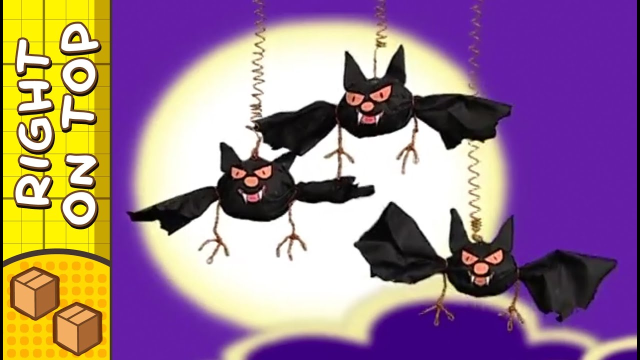 DIY Bat | Halloween Craft Ideas For Kids on BoxYourSelf - YouTube
