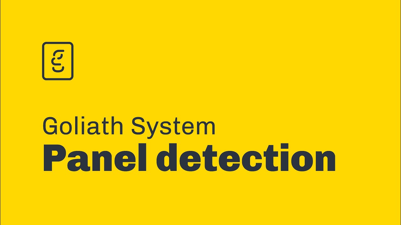 Goliath system: Panel Detection by typing dimensions - YouTube