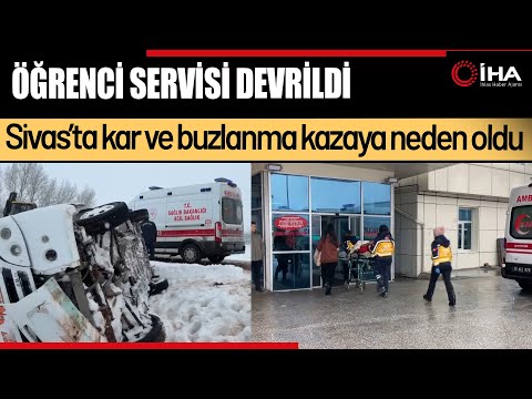 Sivas’ta Öğrenci Servisi Kazası: Çok Sayıda Yaralı