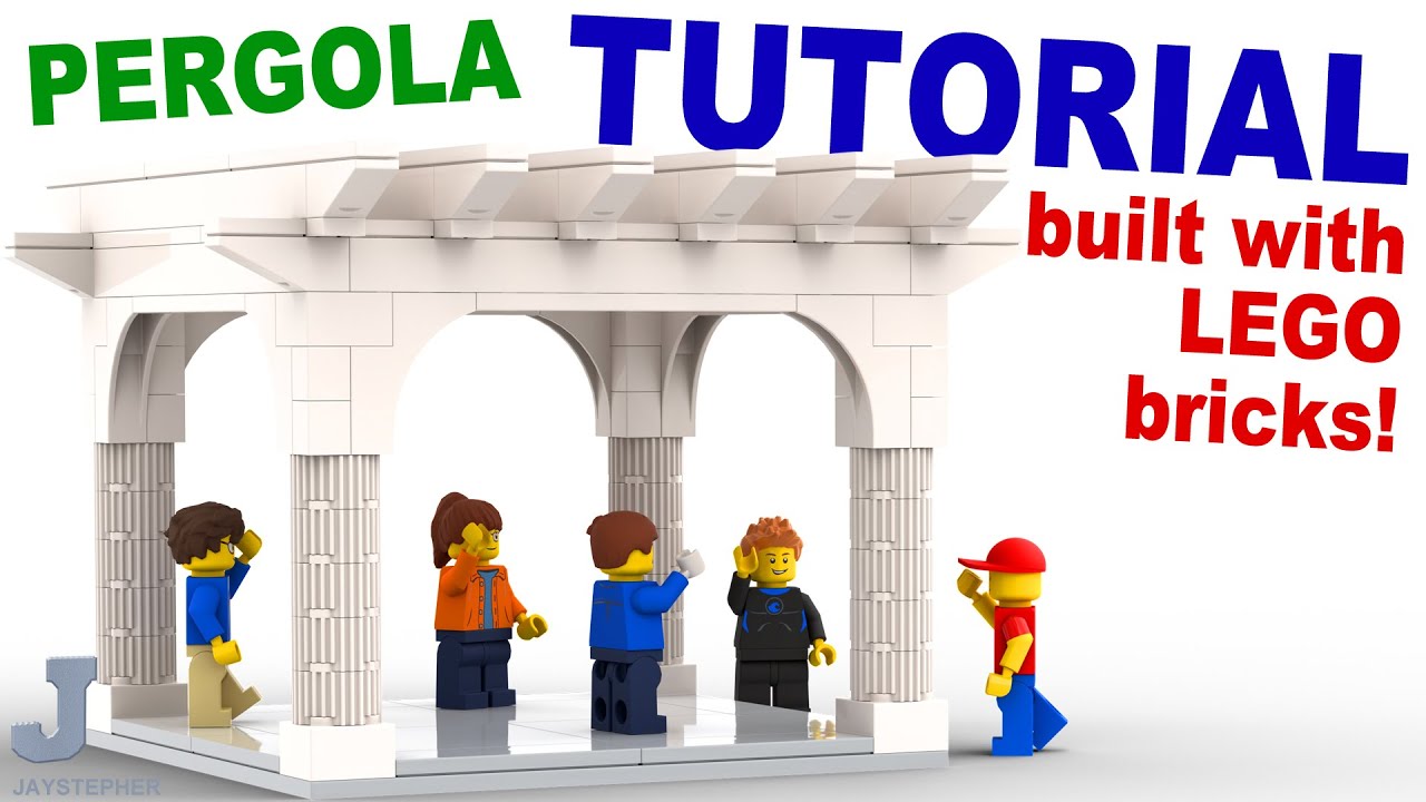 How To Make A Pergola Patio Using LEGO Bricks Tutorial - YouTube