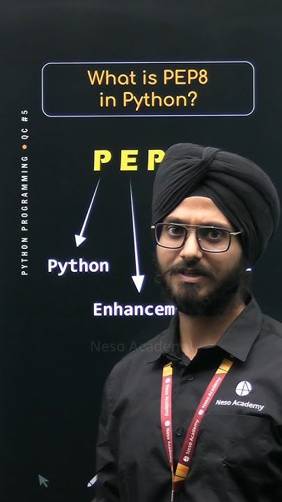 What is PEP8 in Python? #Python #NesoAcademy #QuickConcepts - YouTube