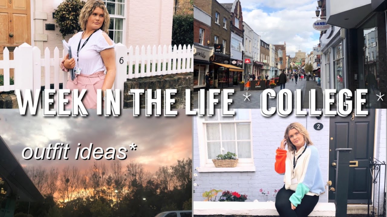 UK COLLEGE WEEKLY VLOG *OUTFIT IDEAS/ STYLES FOR BIGGER GIRLS* - YouTube