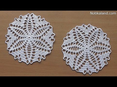 CROCHET doily Tutorial Pattern Crochet Motif How to crochet doily Part ...