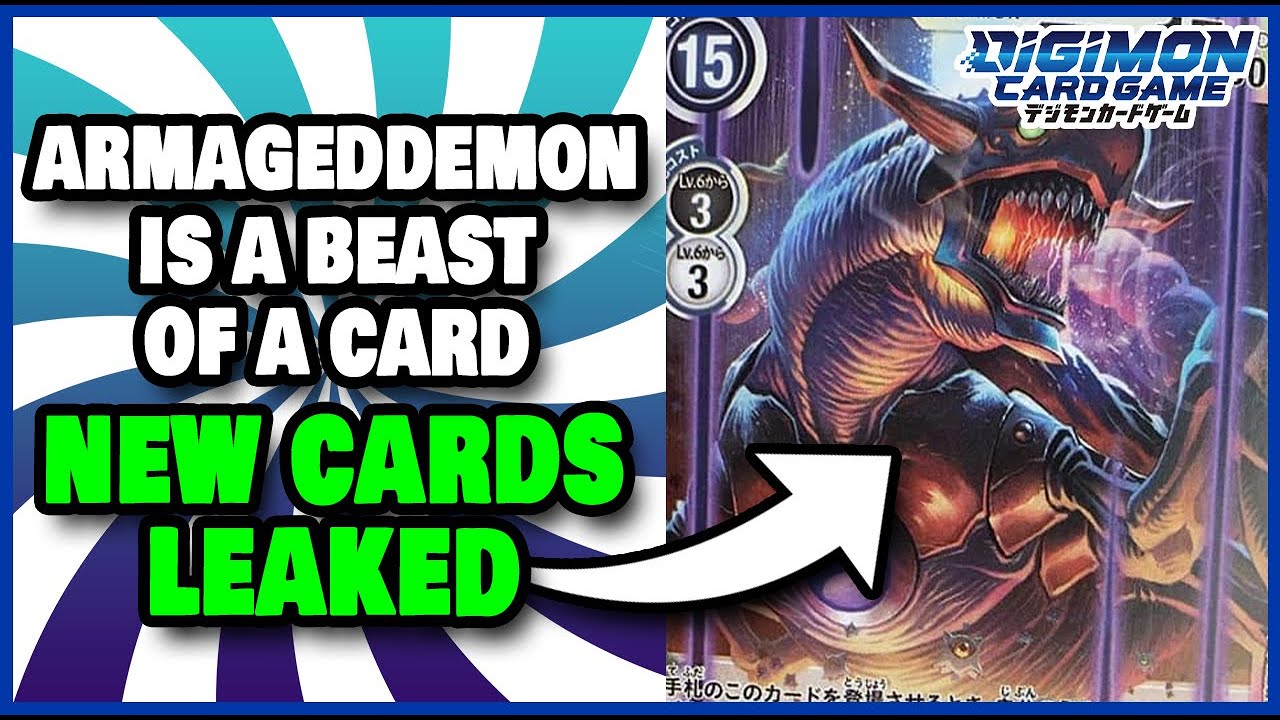 Digimon Card Game : New Diaboromon And Armageddemon Revealed !!! - YouTube