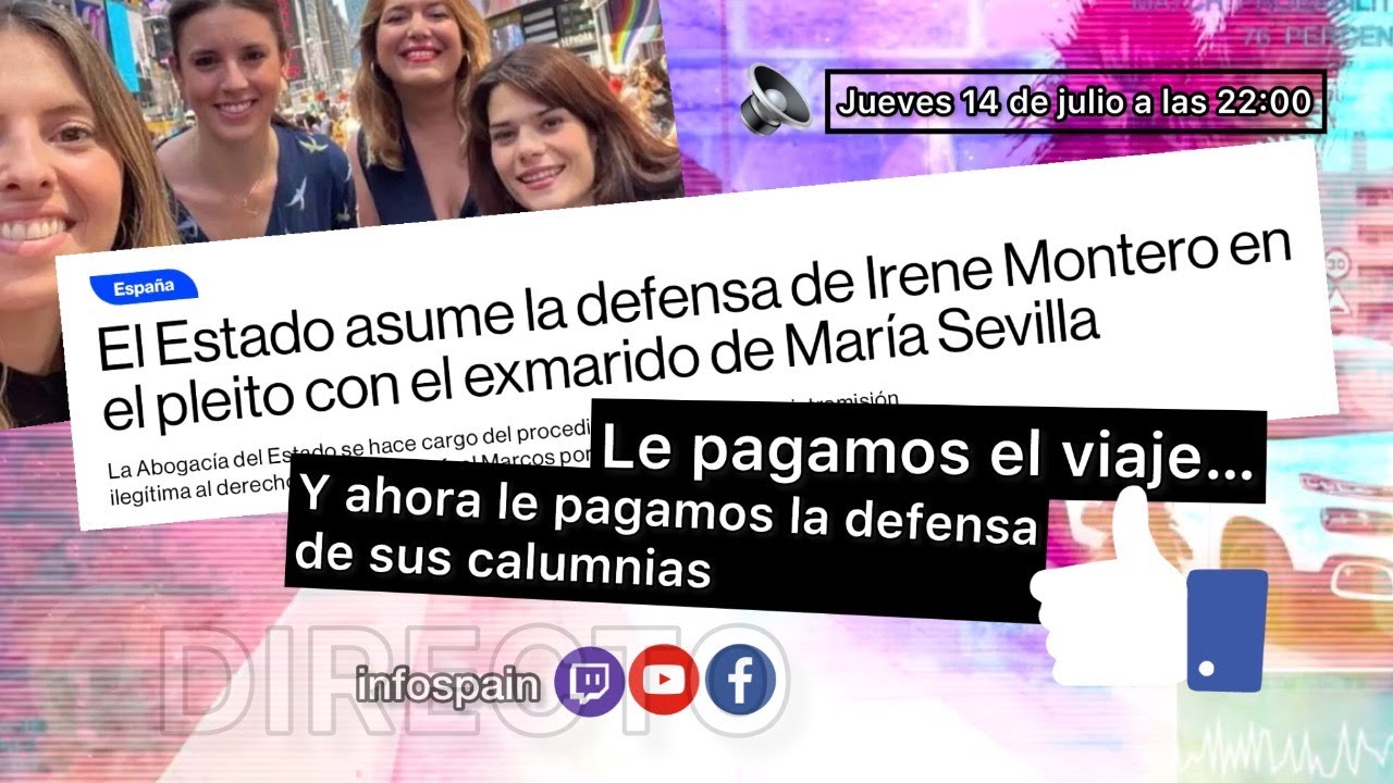 Le pagamos el viaje a NY a Irene Montero y compis. Y ahora le pagaremos ...