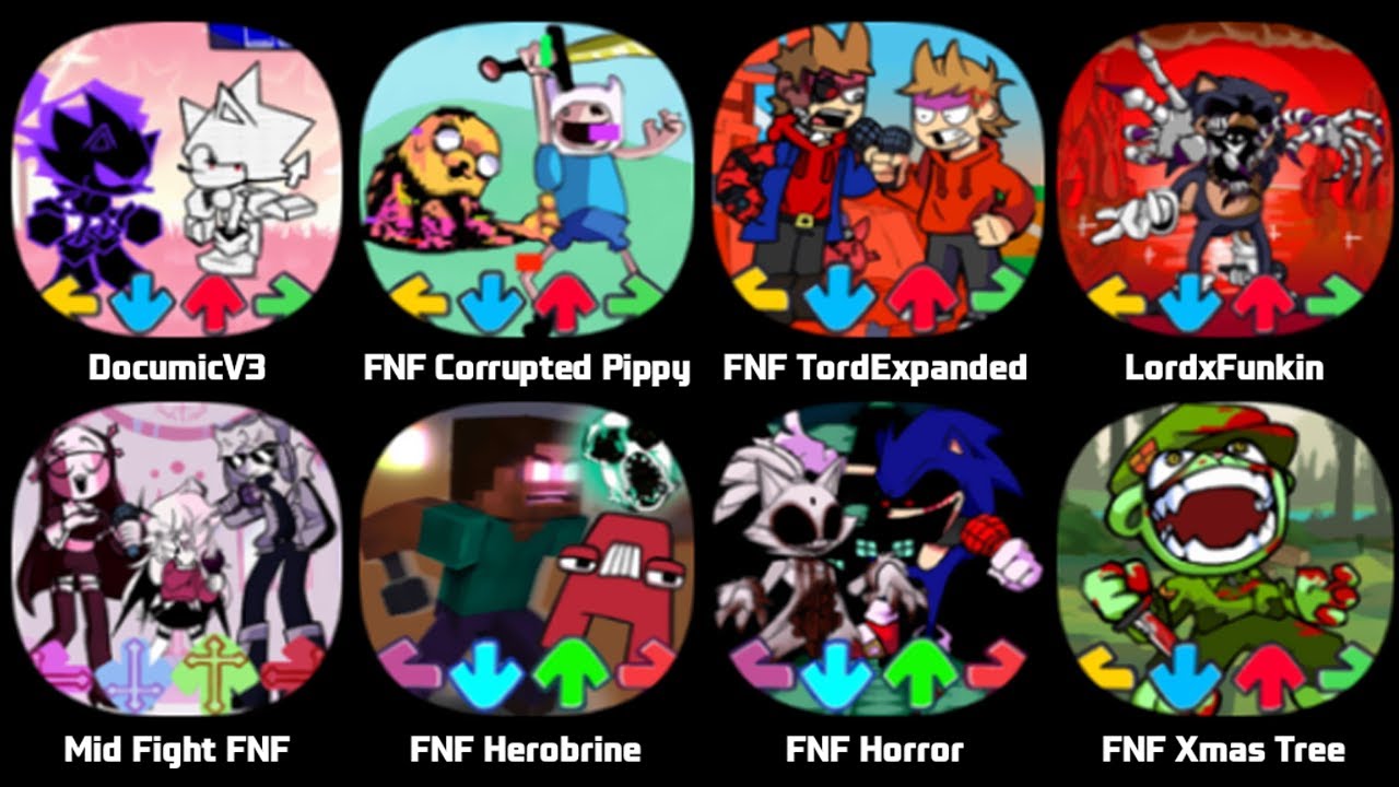 FNF Sonic.exe, FNF Vs Documic.txt, FNF Perry Platypus, FNF Corrupted ...