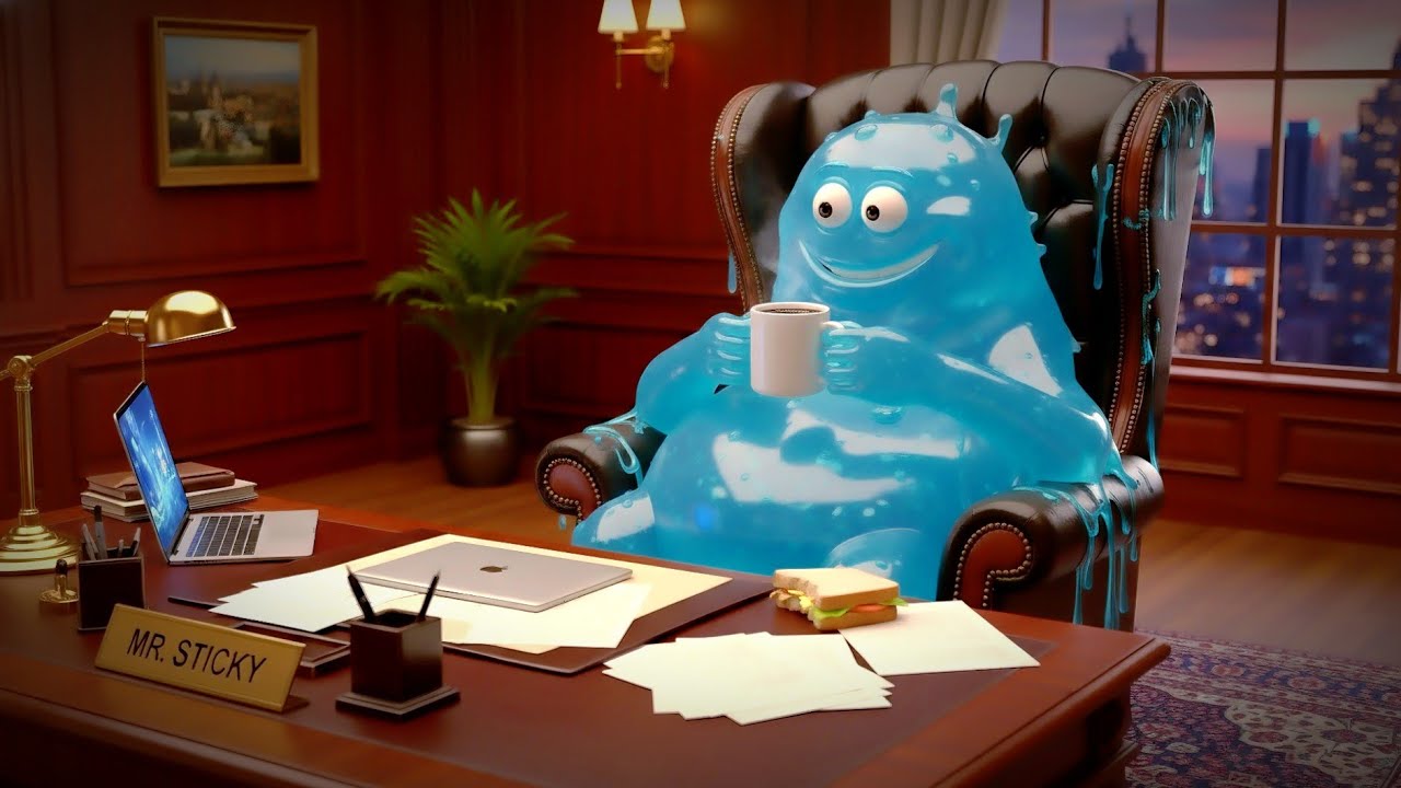 Mr.Sticky as a Boss In Office | Mr.Sticky Slime Squad. #MrSticky# ...