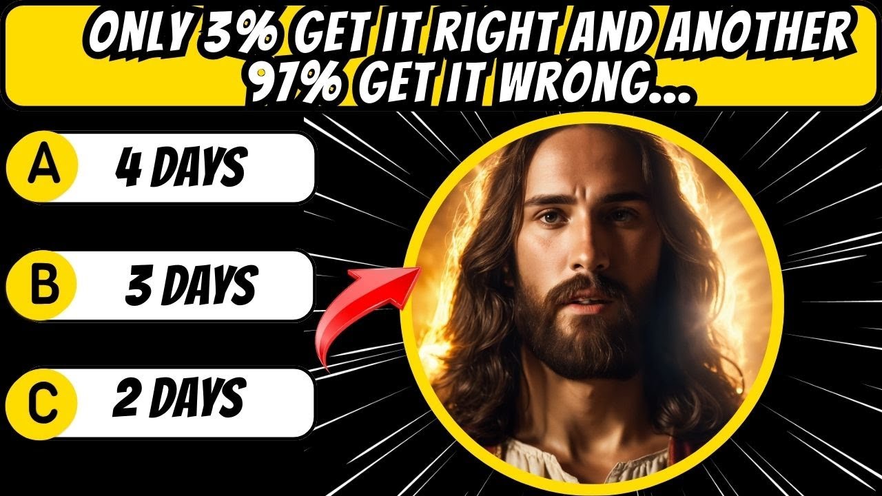 Bible Quiz - 30 Questions about Jesus, HOW MANY DO YOU GET RIGHT? Test ...