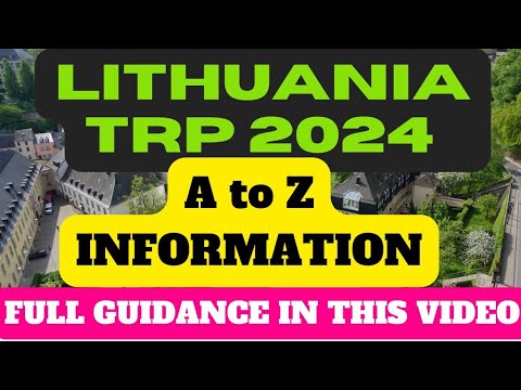 Lithuania TRP A to Z details. Your Visa Mate. Youtube. Lithuania TRP March 2024. - YouTube