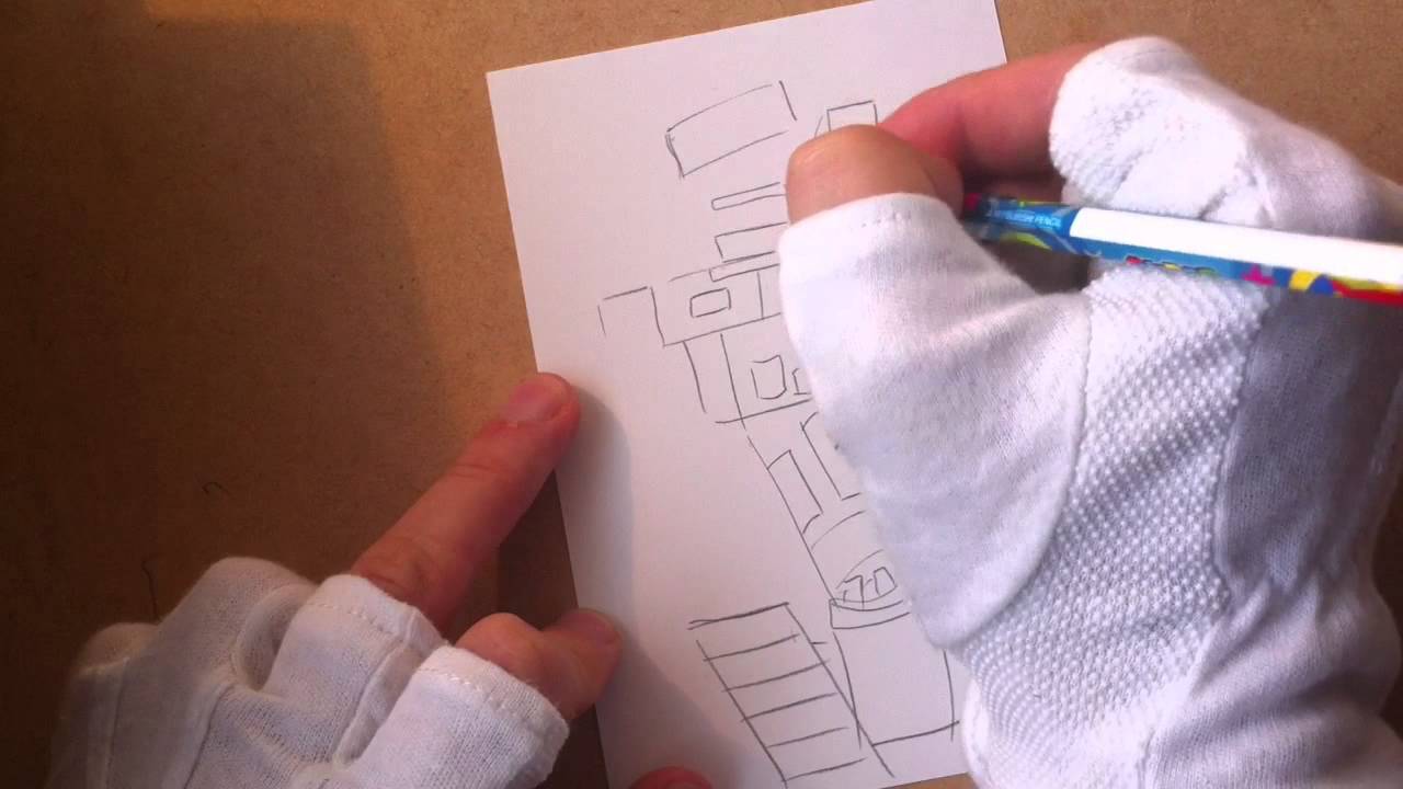 How To Draw Johnny 5 Short Circuit - YouTube