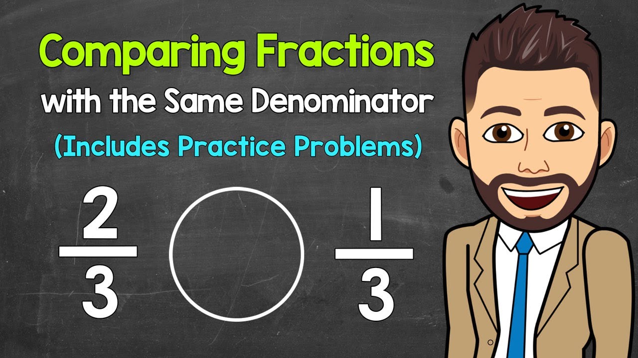 Comparing Fractions with the Same Denominator (Practice Problems ...