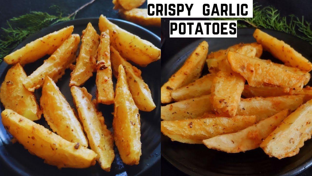 crispy garlic potatoes | So delicious | perfect party snack | - YouTube
