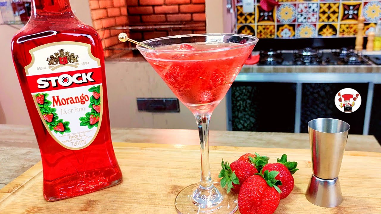 Como Fazer Drink Martini Morango Espumante para Festa Bar Restaurante ...