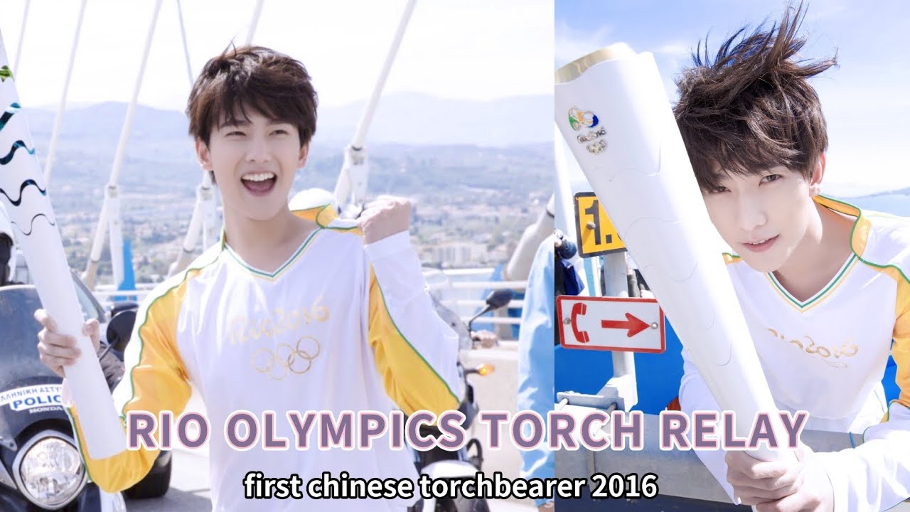 Yang Yang as China's first torch bearer for Rio Olympic games on Greece ...