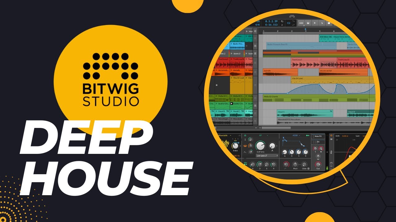 Deep House in #Bitwig - Track Playthrough - YouTube