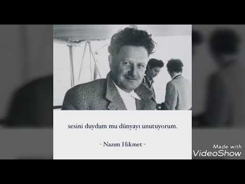 Nazım Hikmet- Seni Seviyorum (Çömeldim Bakıyorum Toprağa..)