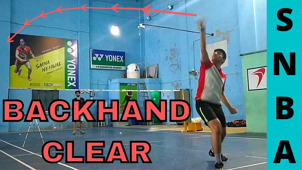 Badminton Backhand Clear | Badminton Backhand Technique - YouTube