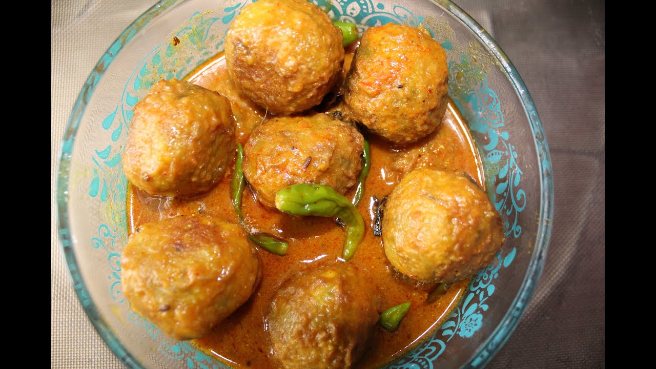 Raw banana paneer kofta curry recipe | Chana kachkola kofta curry | Veg ...