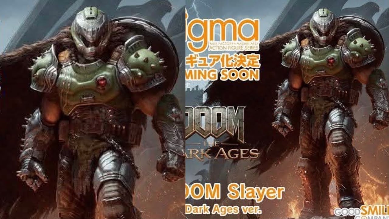 New Doom The Dark Ages Doom Slayer action figure revealed by Good Smile ...