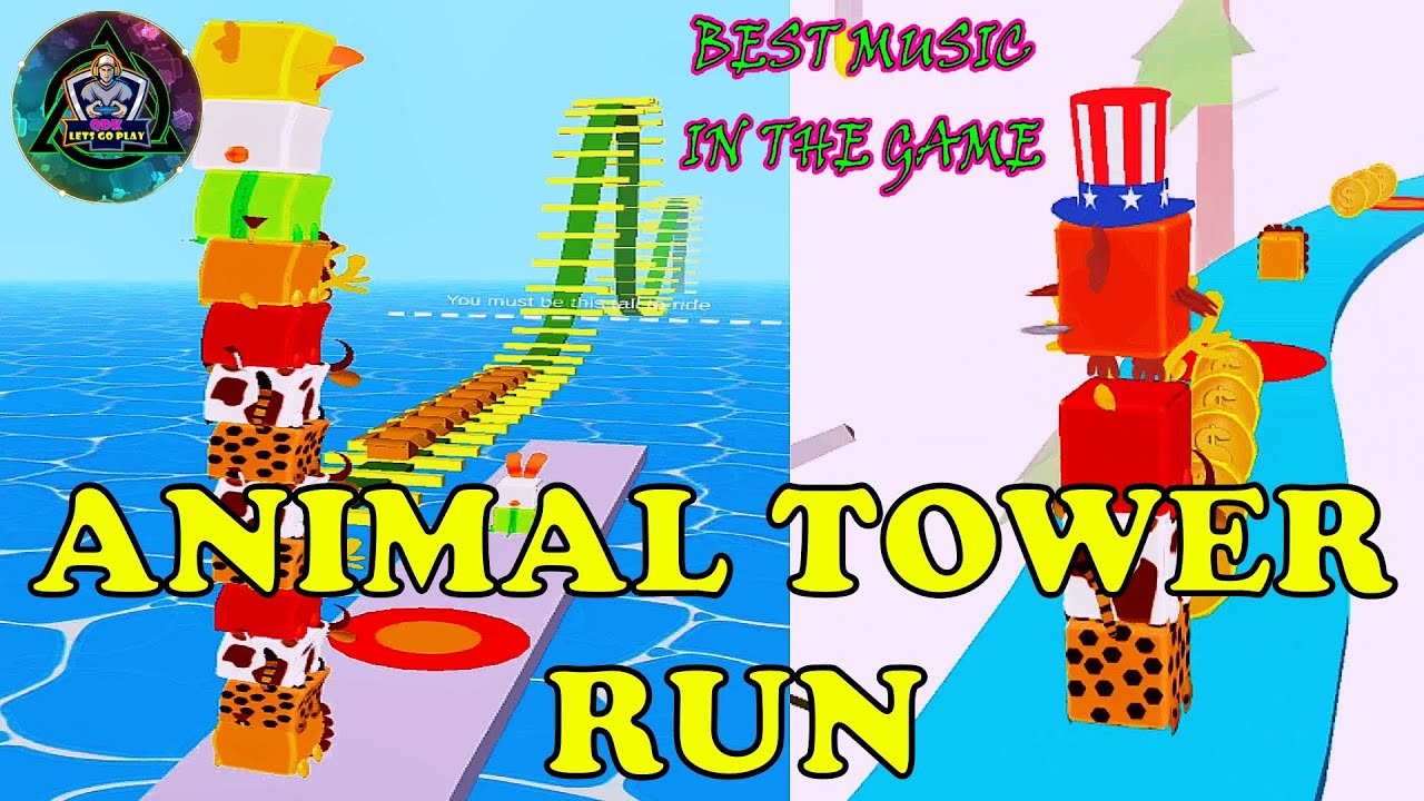 ANIMAL TOWER RUN. GAMEPLAY ON ANDROID. LEVEL 5-7 - YouTube