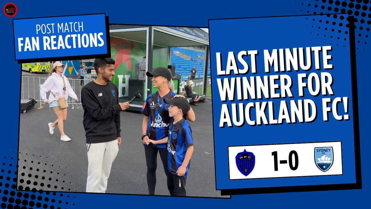 LAST MINUTE WINNER!!! | Fan Reactions: Auckland FC 1-0 Sydney FC | A ...